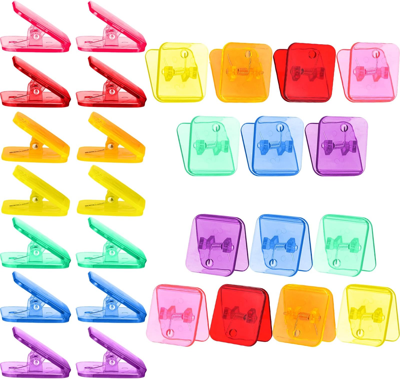 Amazon.com : Engrowtic 28 Pcs Colorful Self Adhesive Clips for Hanging ...