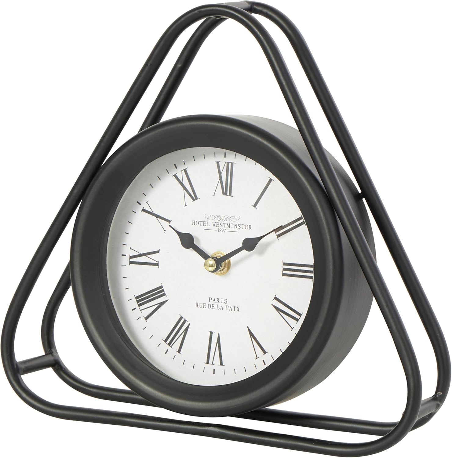 Amazon.com: Deco 79 Metal Geometric Decorative Mantel Clock with Open ...