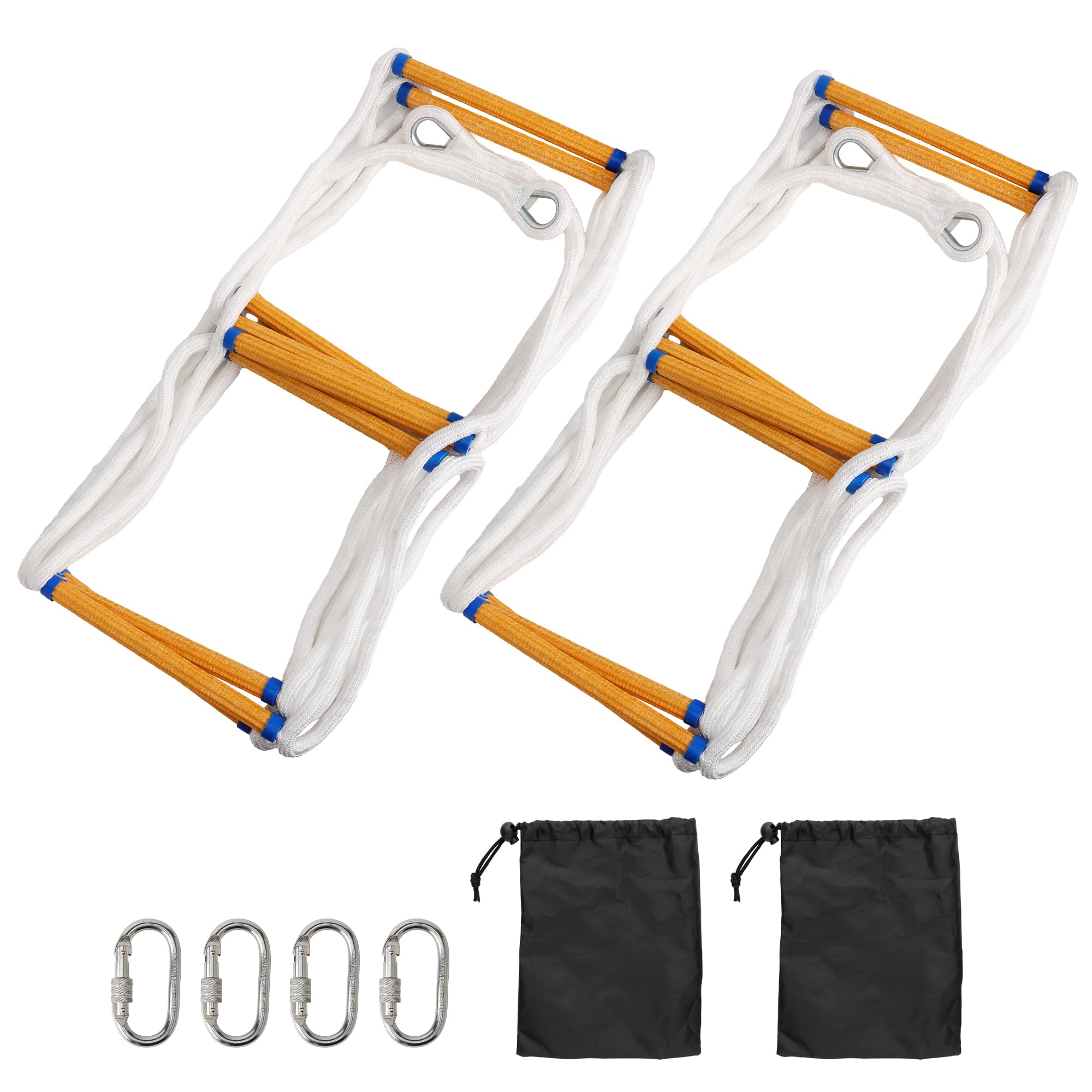 Snapklik.com : Rope Ladder, 16 FT Fire Escape Ladder 2 Story Flame ...