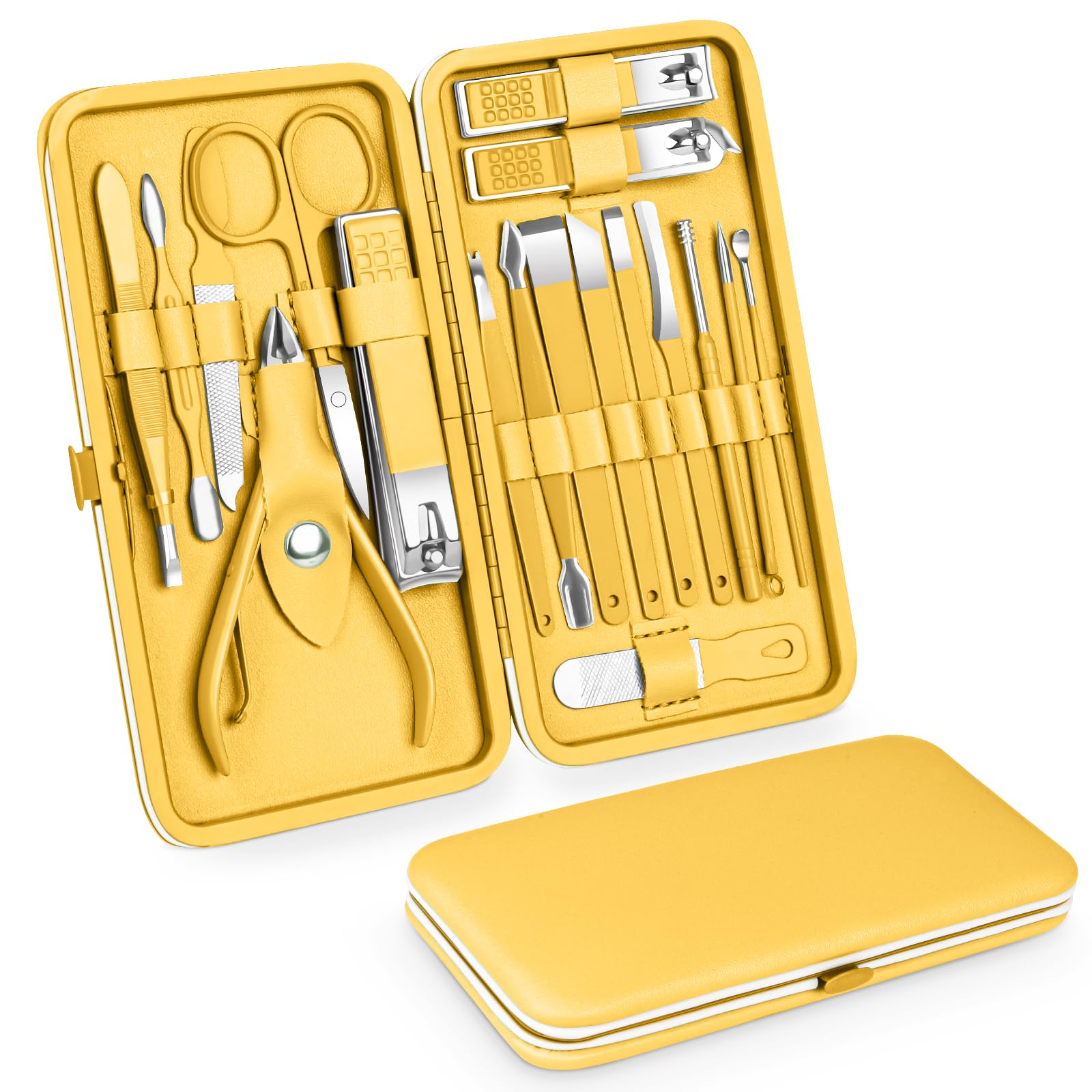 Amazon.com : Teamkio 18pcs Manicure Set Pedicure Nail Clippers Set ...
