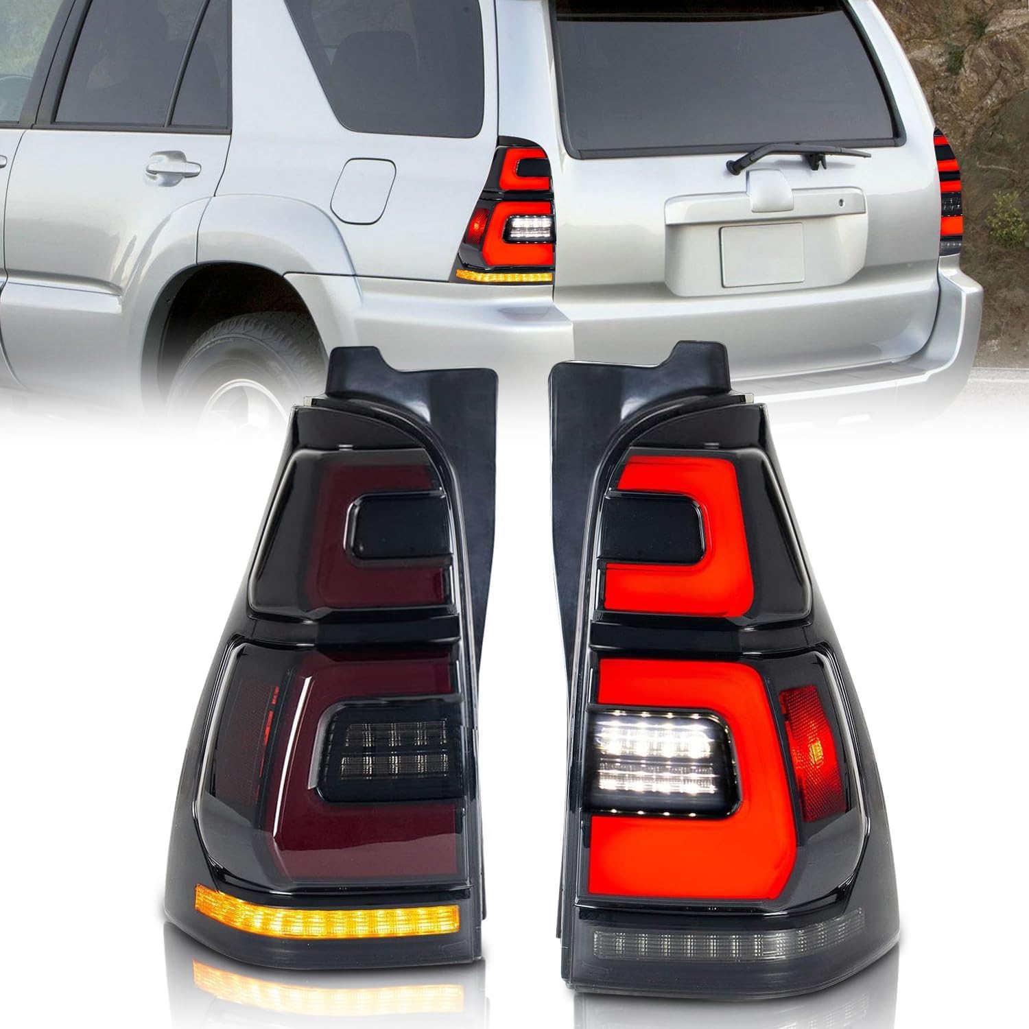 Amazon.com: LONGDING LED Tail Lights Compatible with Toyota 4Runner 4th ...