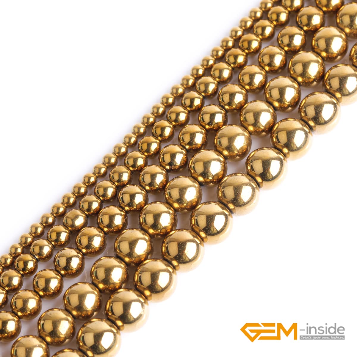 Gold Hematite Beads
