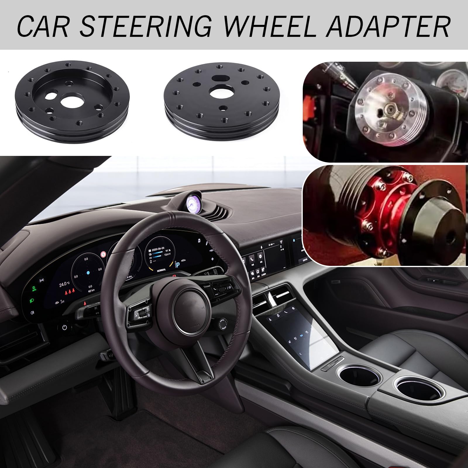 Snapklik.com : Jewkot Pack-1 Car Modified Steering Wheel Base Connector ...