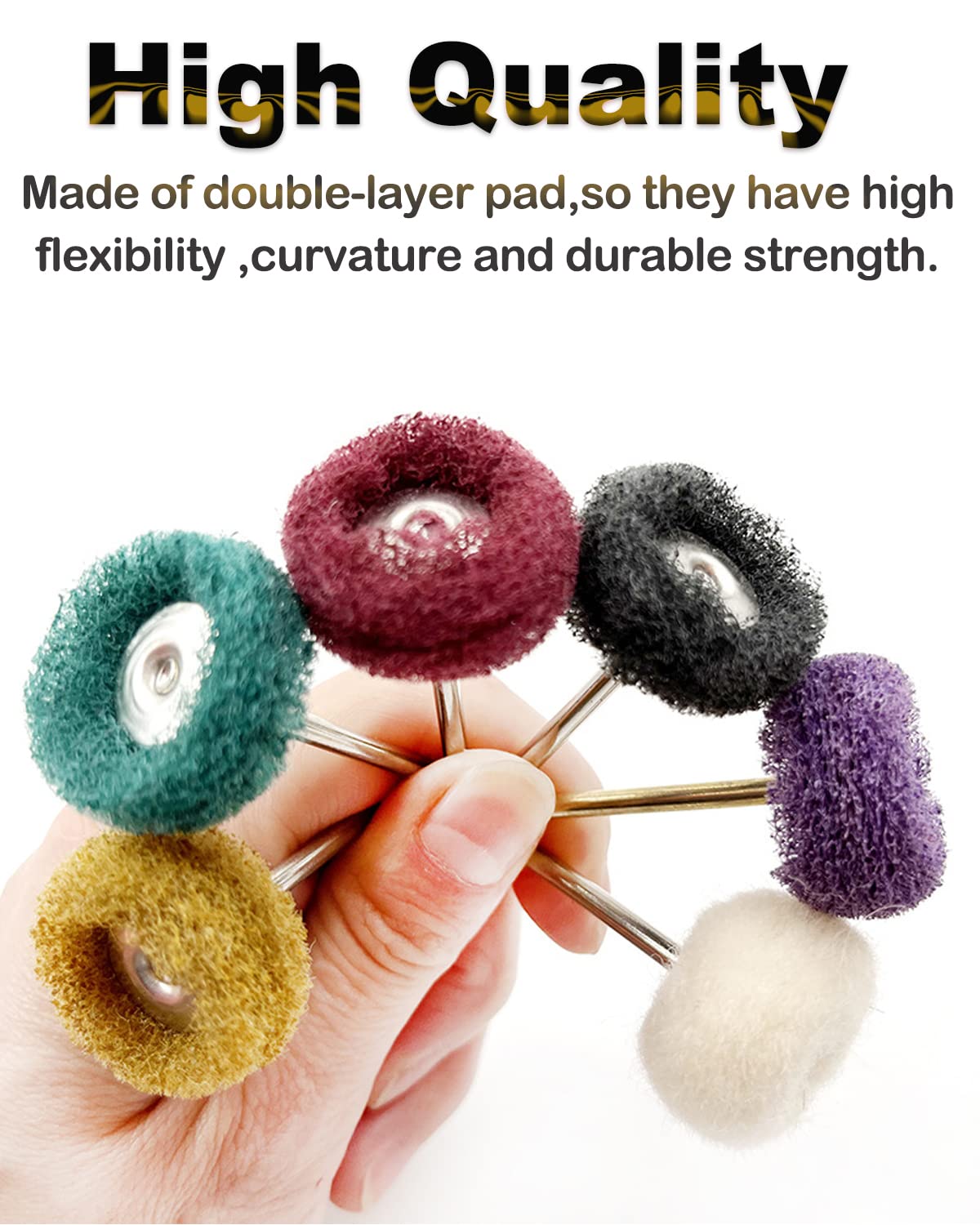 Snapklik.com : 60 Pack Abrasive Wheels, Abrasive Buffing Polishing ...