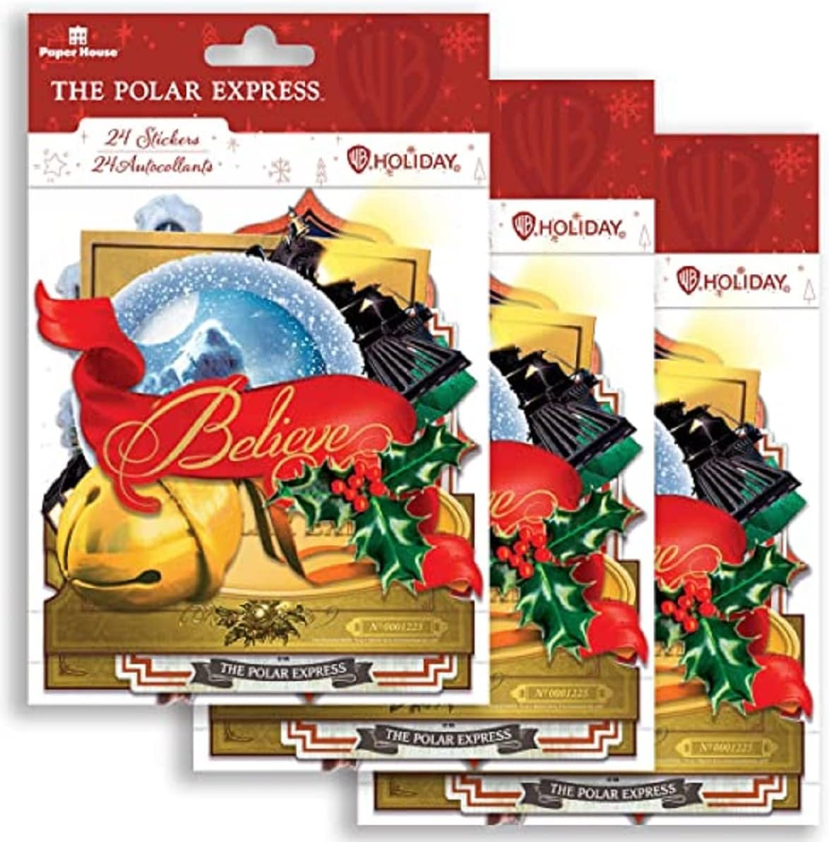 Amazon.com: Paper House Productions The Polar Express Die Cut Stickers ...