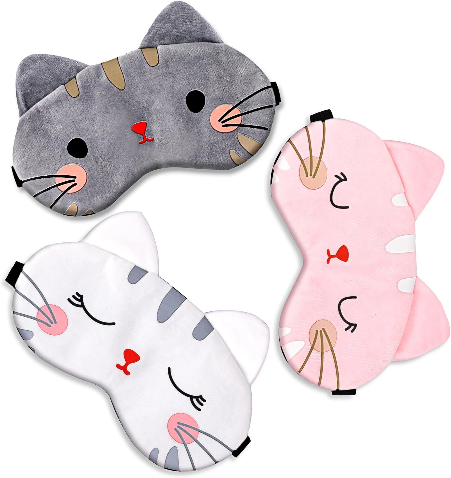Amazon.com: Kids Sleep Mask, Cute Sleeping Eye Mask, 3 Pieces Cartoon ...
