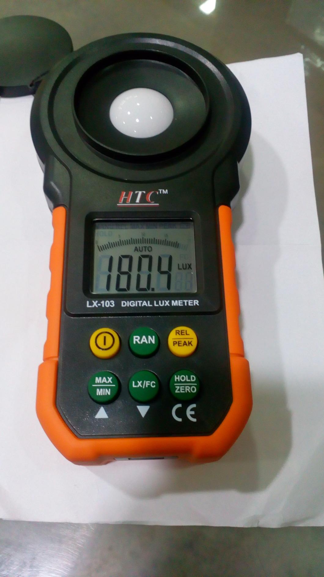 HTC Instrument LX-103 Light Meter Luxmeter, Measures Up-To 2,00,000 LUX ...