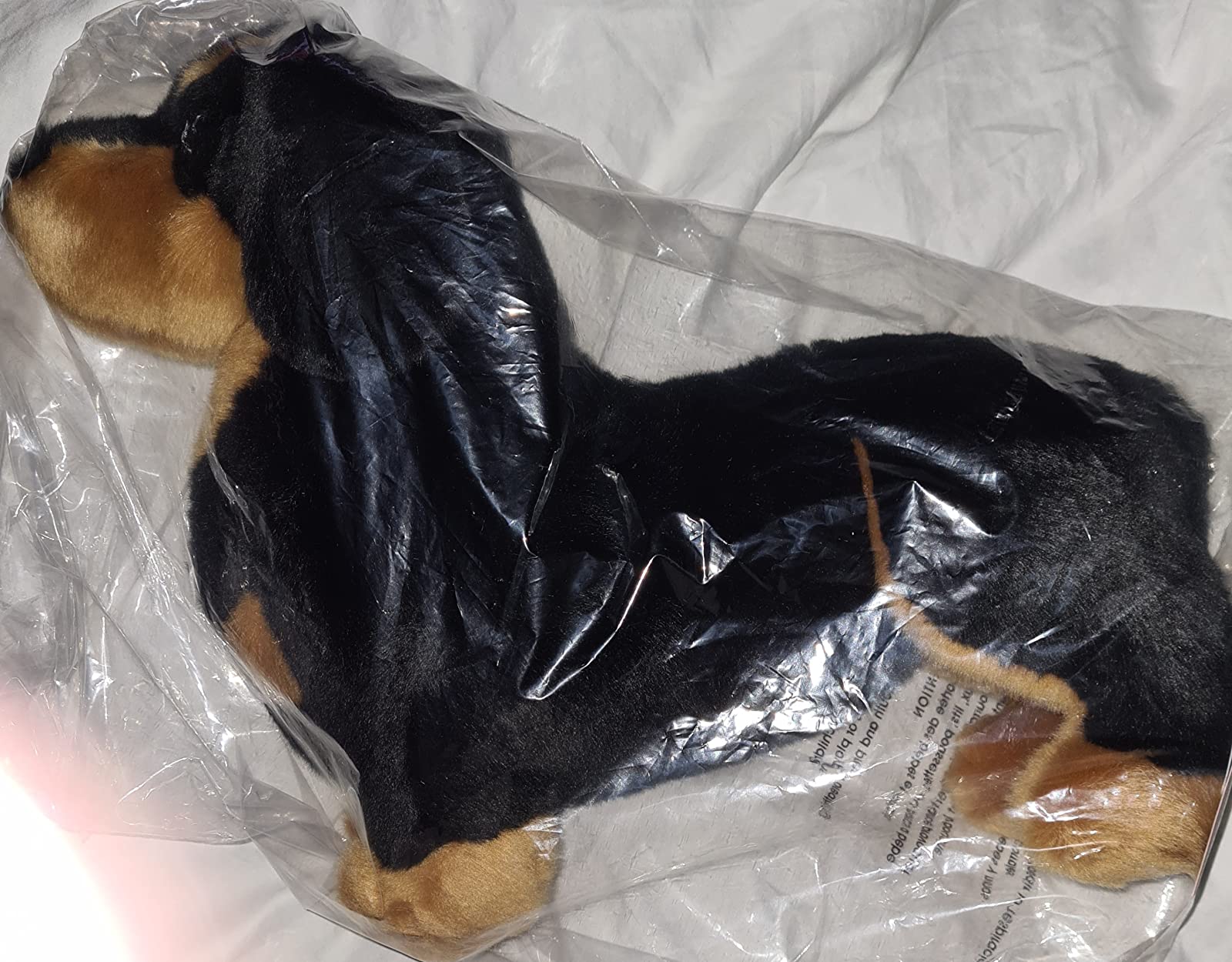 Stuffed Spats Black and Tan Dachshund Dog 14" : Amazon.com.au: Toys & Games