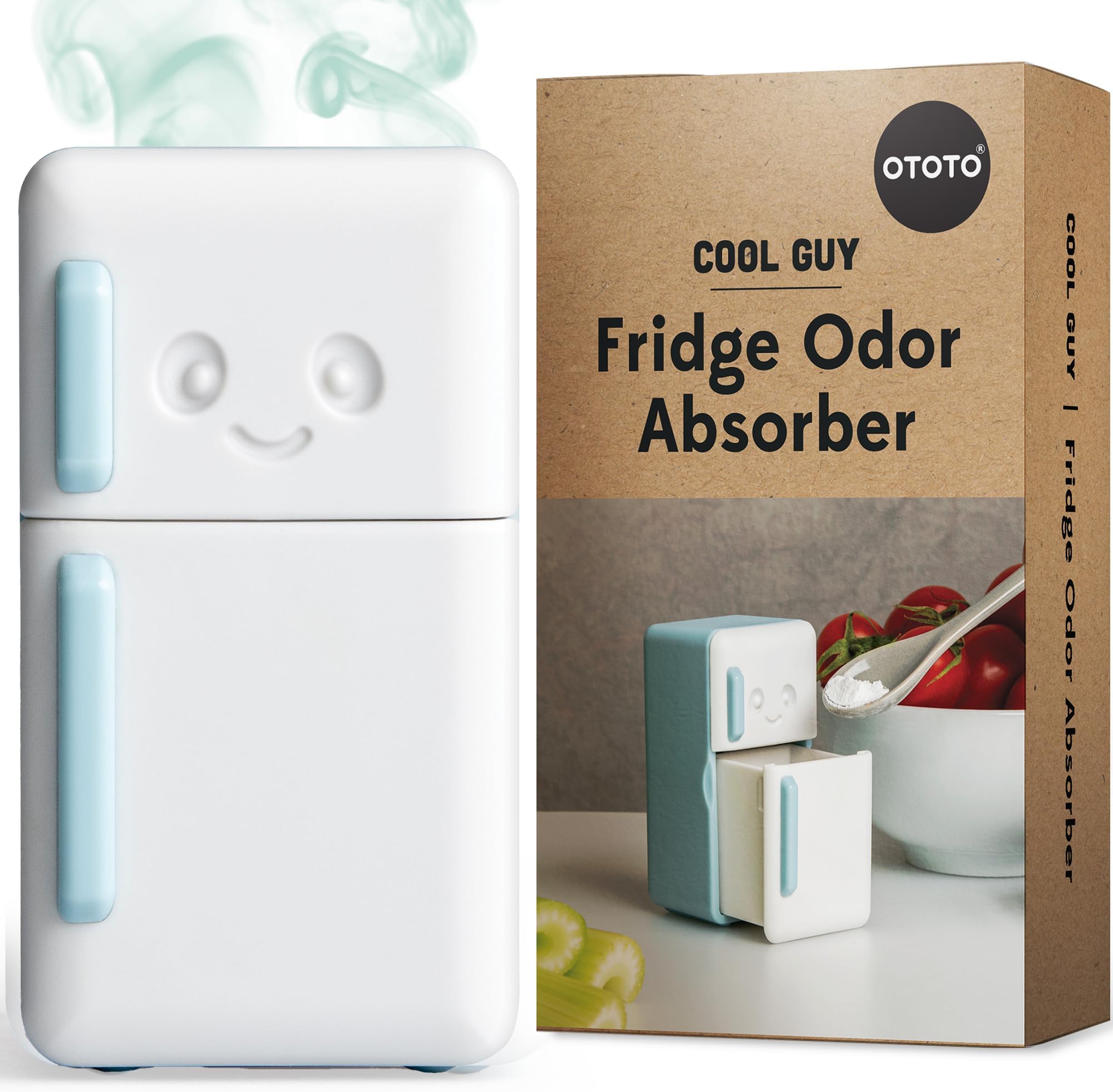 Amazon.com: Joie Moo Moo Fresh Fridge Deodorizer, Reusable Baking Soda ...