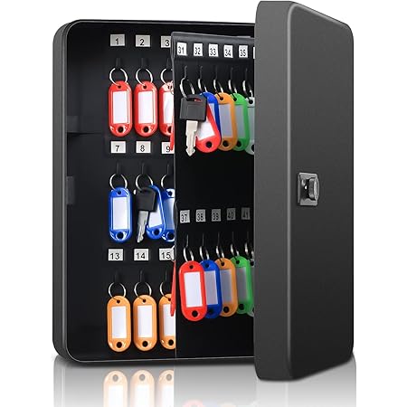 Amazon.com: DiDiHere 32 Key Cabinet Organizer, Key Lock Box, Key Safe ...