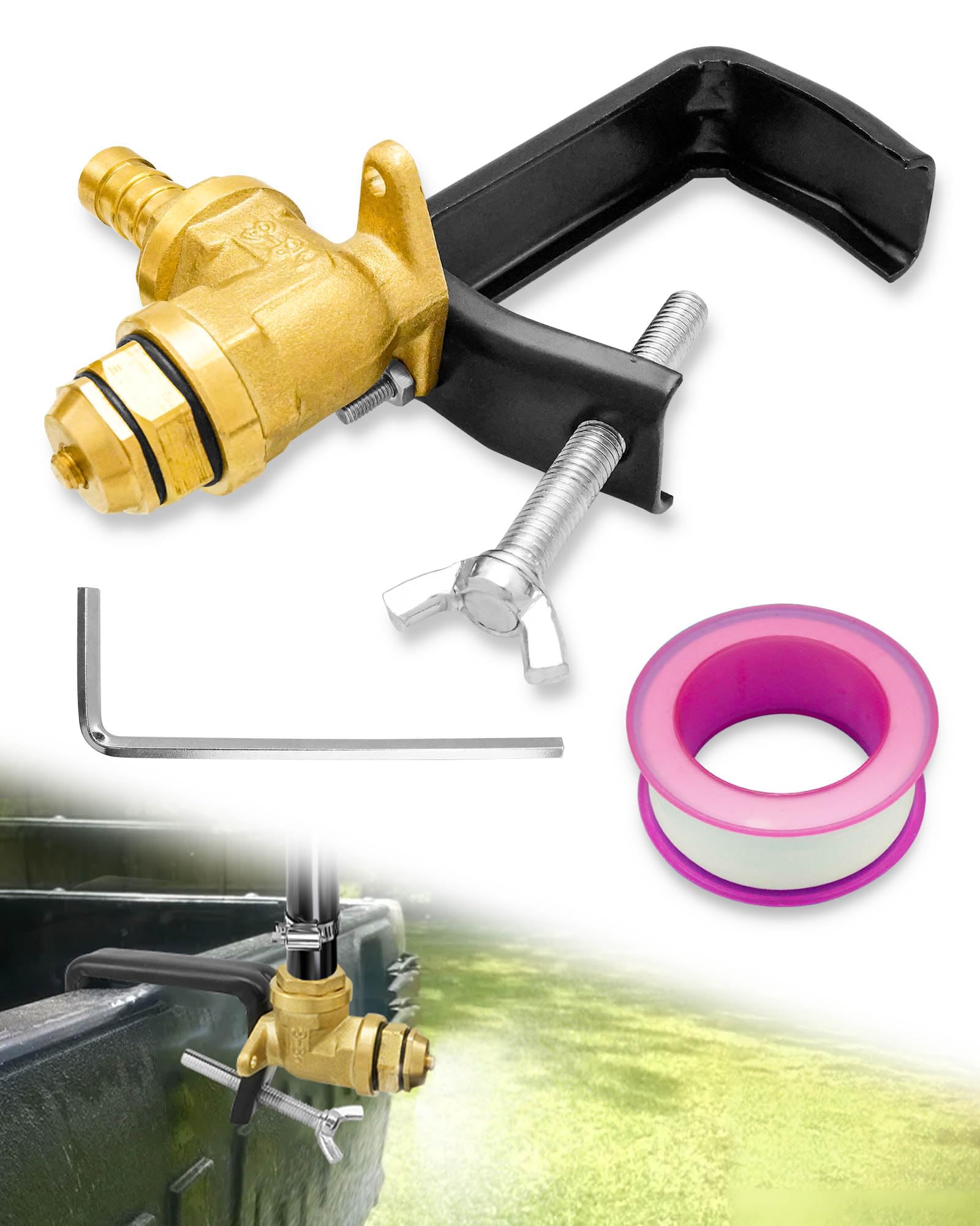 Amazon.com: Boomless Sprayer Nozzle, ATV Point Type Spray Fits for ATV ...