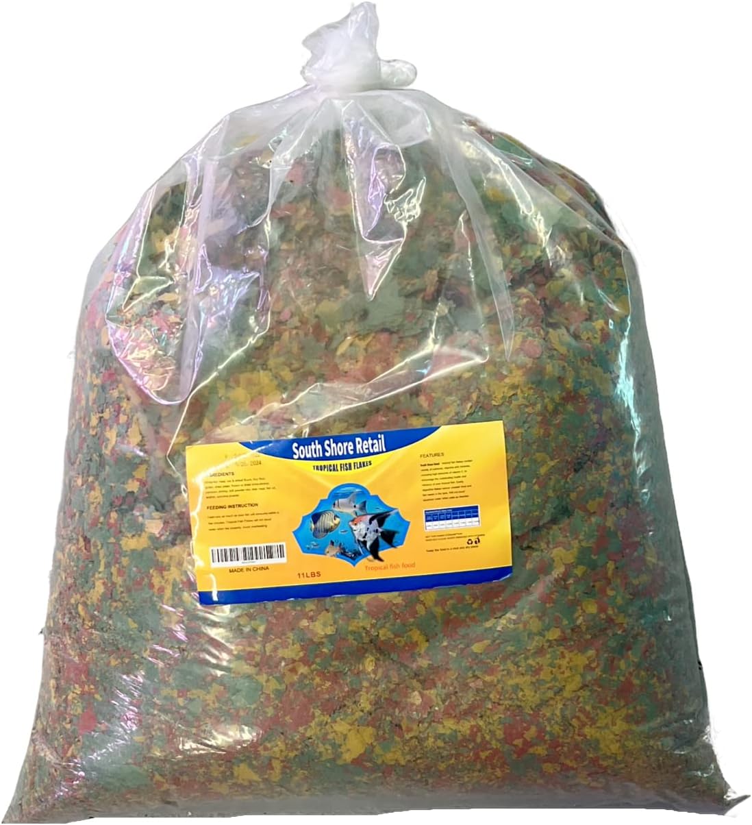 Amazon.com: Tropical Color Enhancing Fish Food Flakes - 11lb Bulk Fish ...