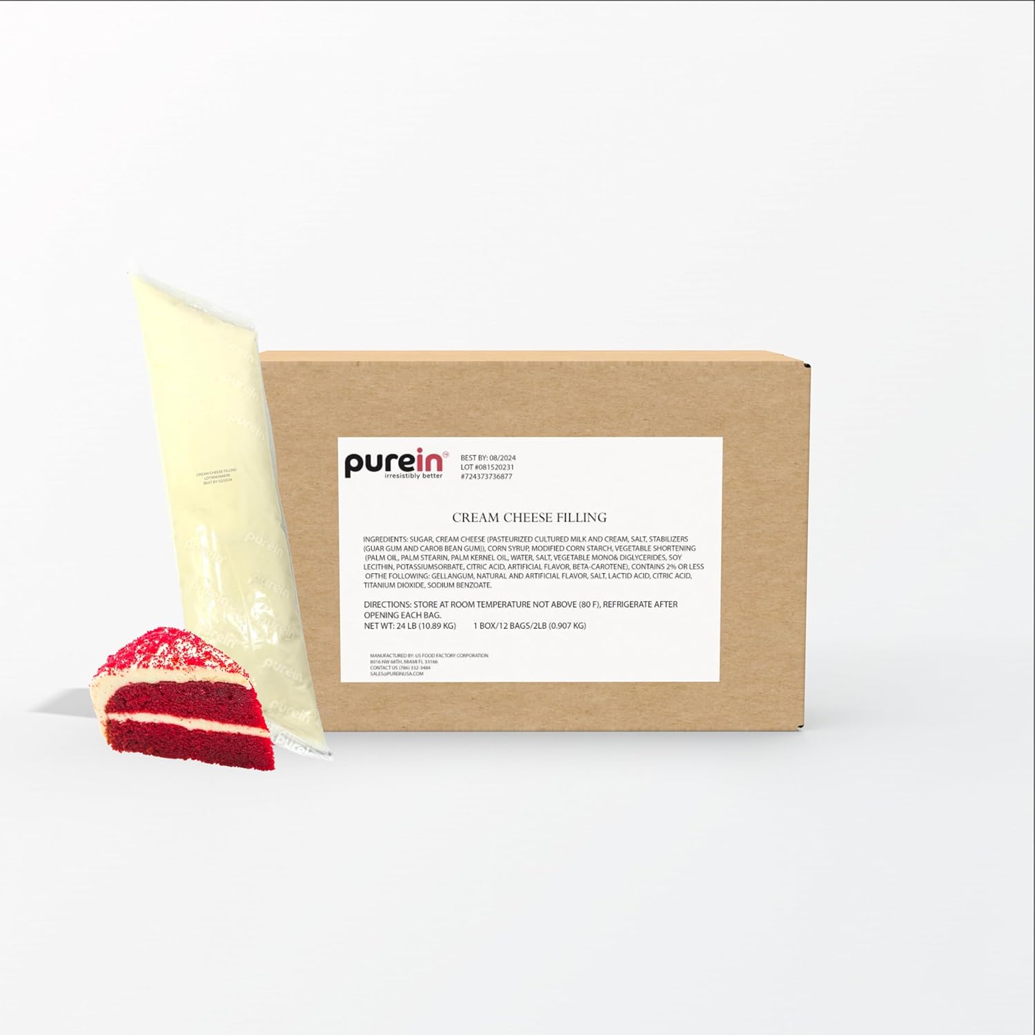 Amazon.com : CREAM CHEESE CAKE AND PASTRY FILLING (PACK OF 12/ 2LB ...