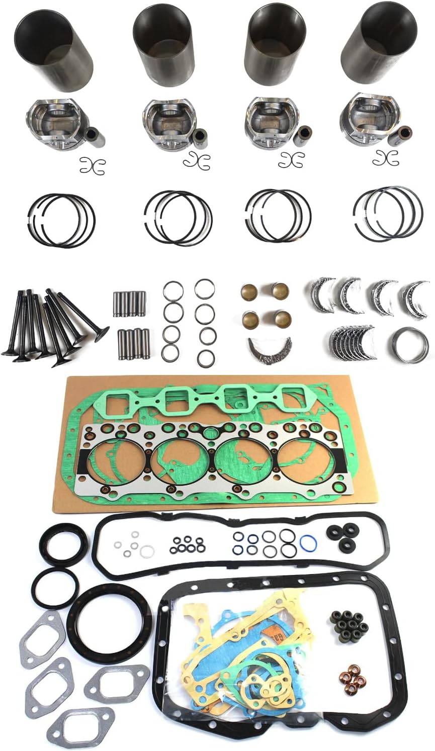 Amazon.com: SPAKYGIE 4BE1 Overhaul Rebuild Kit fits Isuzu Engine ...