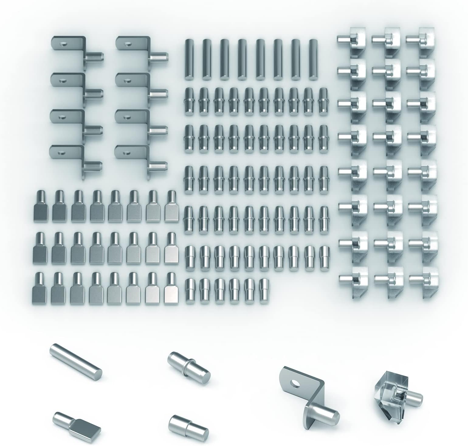 Amazon.com: Shelf Support Pegs Kit, 94 Pcs 4 Styles Shelf Pegs, 5mm ...