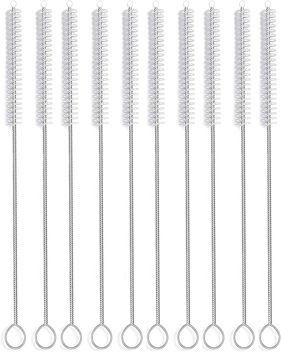 Gouiia Straw Cleaner Brush Extend 12 inch, Extra Wide 10mm diam Pipe ...