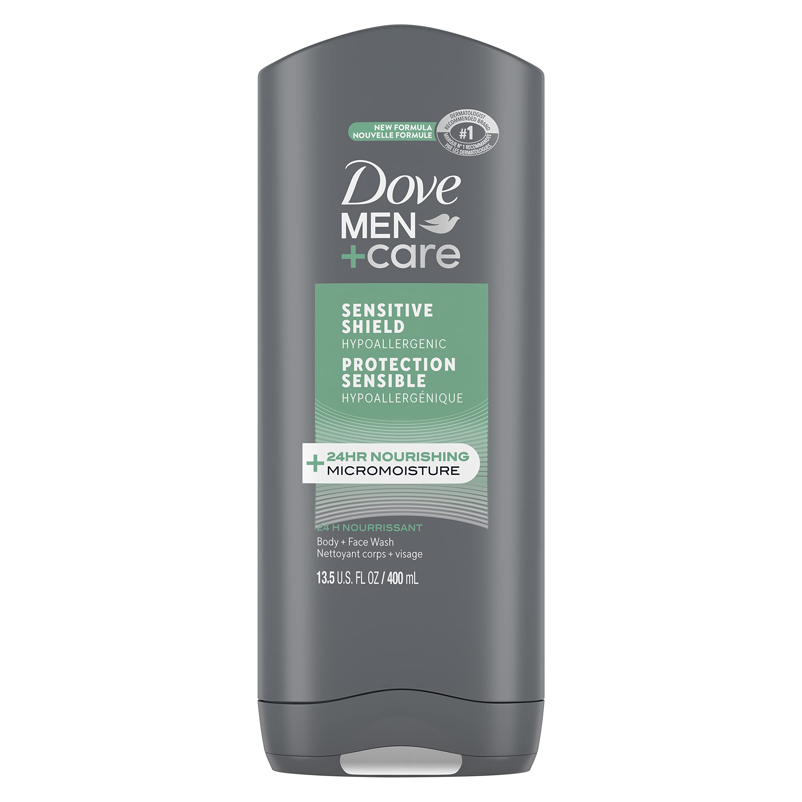 Dove Men + Care Sensitive Shield Body and Face Wash with 24-Hour ...
