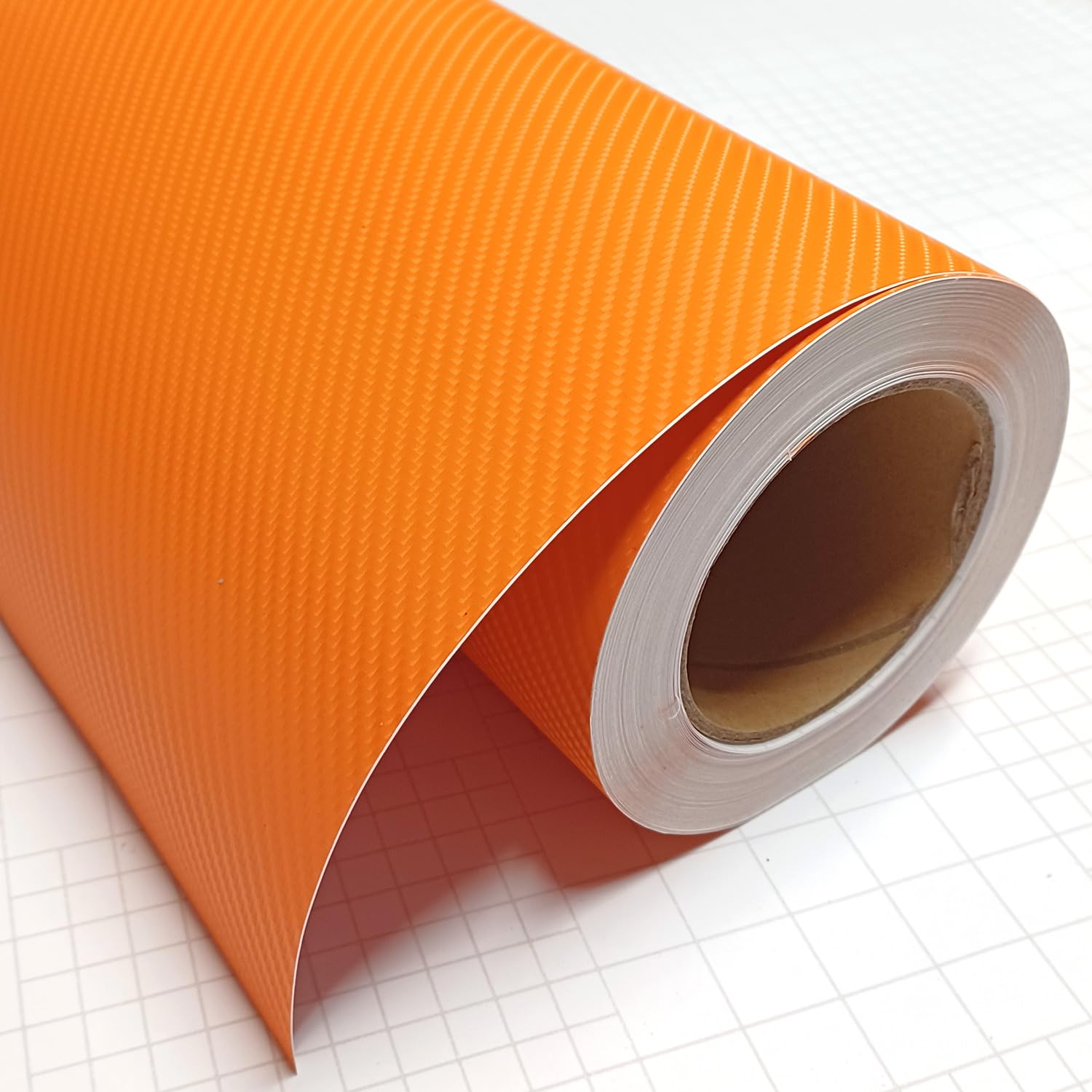 Snapklik.com : DIYAH 4D Orange Carbon Fiber Vinyl Wrap Sticker