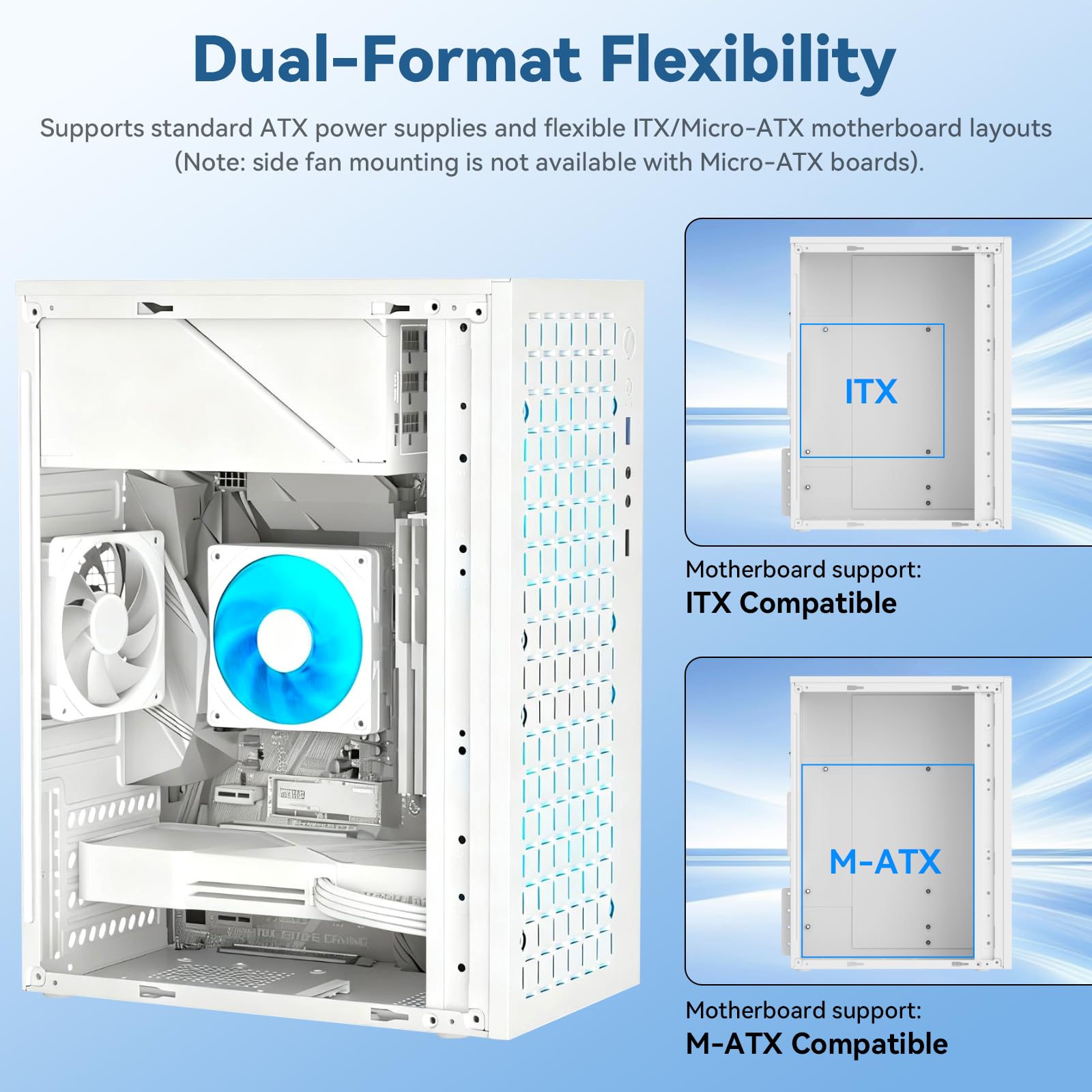 Snapklik.com : High Airflow Micro ATX PC Case - Support MATX, Mini-ITX ...