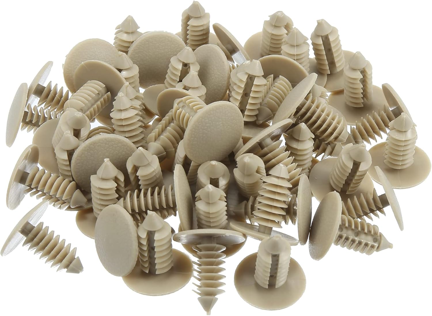 Amazon.com: uxcell 8mm Hole Dia Car Plastic Rivet Fastener 50pcs Beige ...