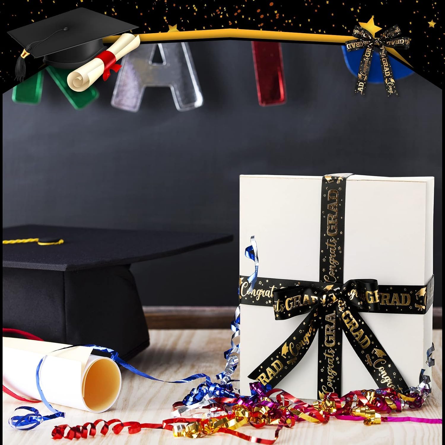 Snapklik.com : Moukeren 3 Roll Class Of 2026 Graduation Ribbon ...