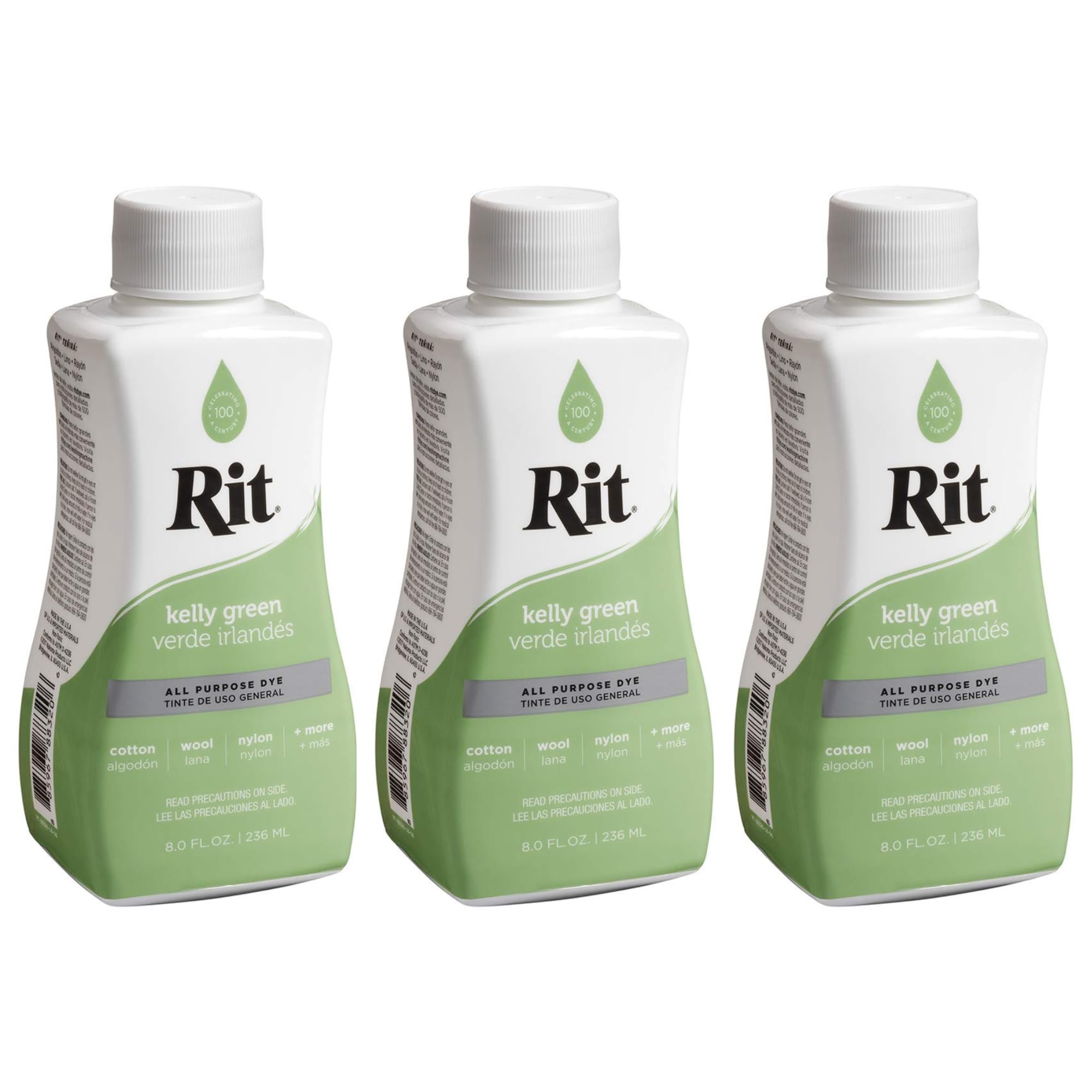 Amazon.com: Rit Dye Liquid 8 Ounces Kelly Green 8-32 (3-Pack)