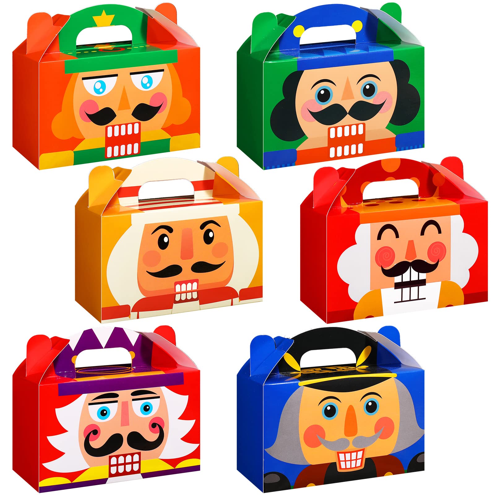 Amazon.com: 24 Pieces Christmas Candy Boxes Xmas Gift Boxes with Handle ...