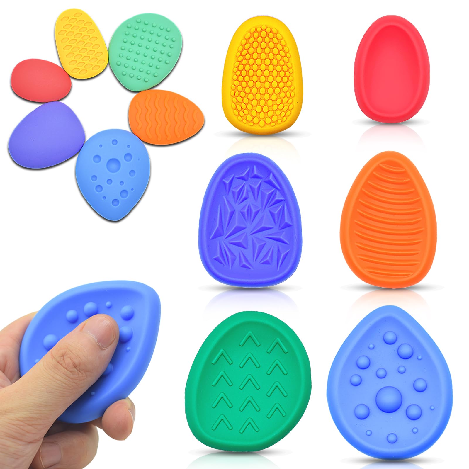 Snapklik.com : Anpole Fidget Toys Silicone Sensory Stone Toys For Kids ...