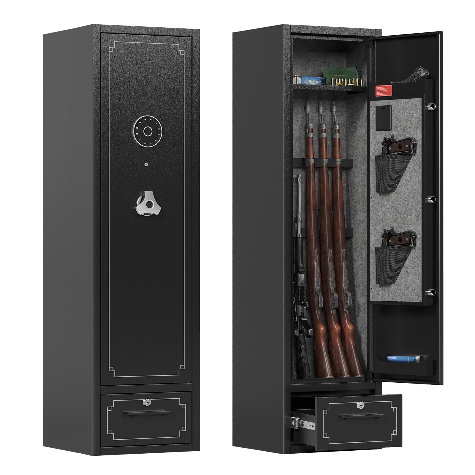 Amazon.com: SAPITAL 5-6 Gun Safe, Gun Safe for Rifles and Pistols ...