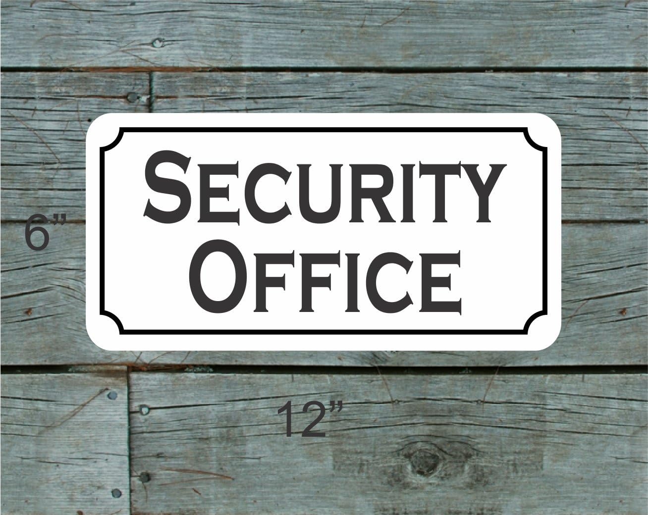 Amazon.com : Security Office Metal Sign : Office Products