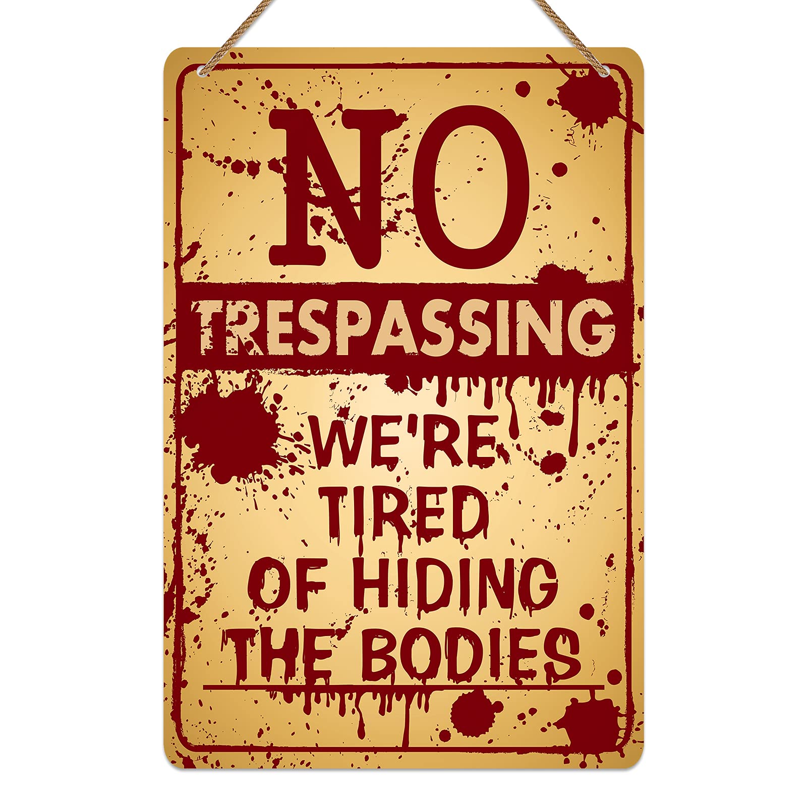 Snapklik.com : Scary Halloween Door Decorations 8"x12" Bloody No ...