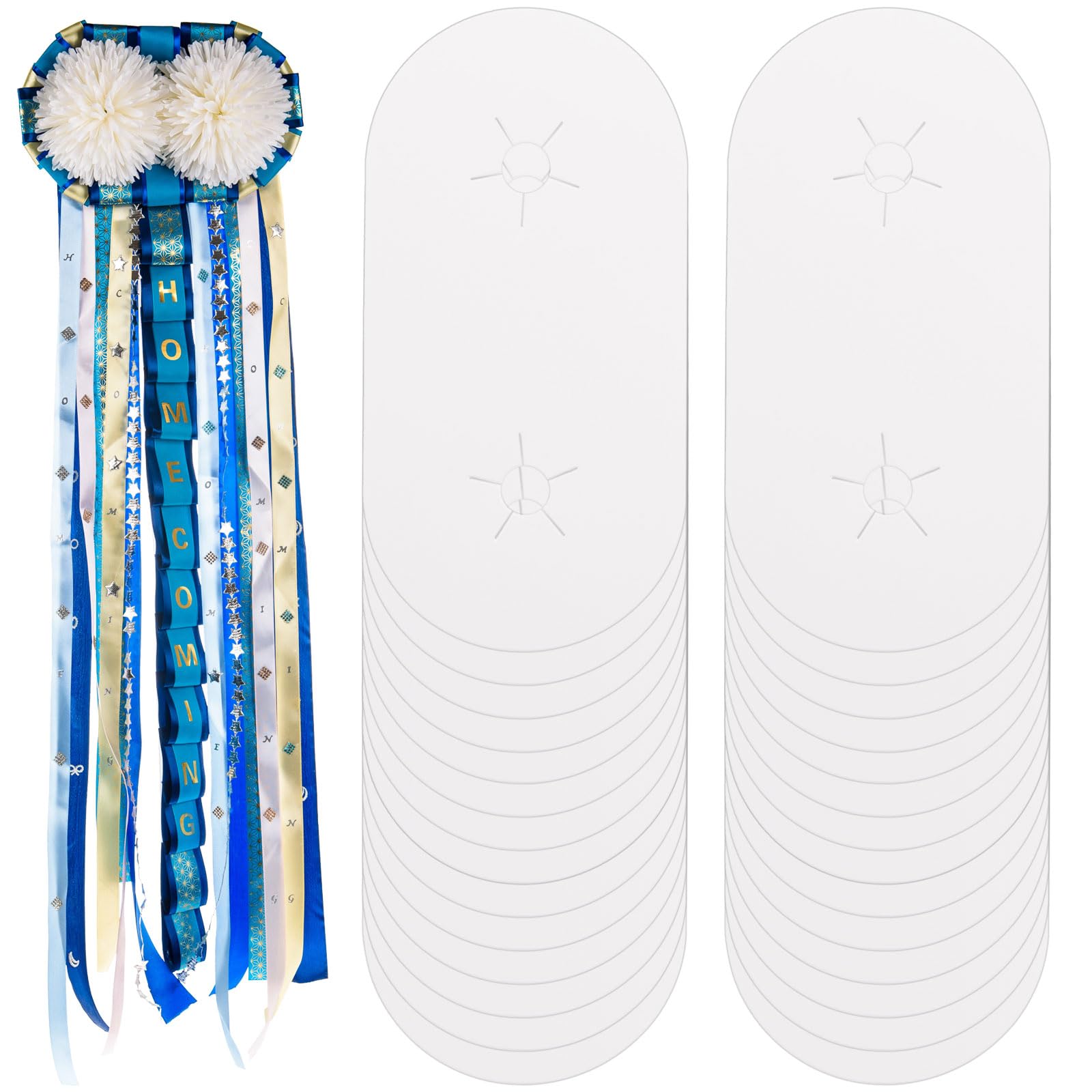 Amazon.com : FOBSME 120 Pcs Homecoming Mum Supplies Oval Shaped ...