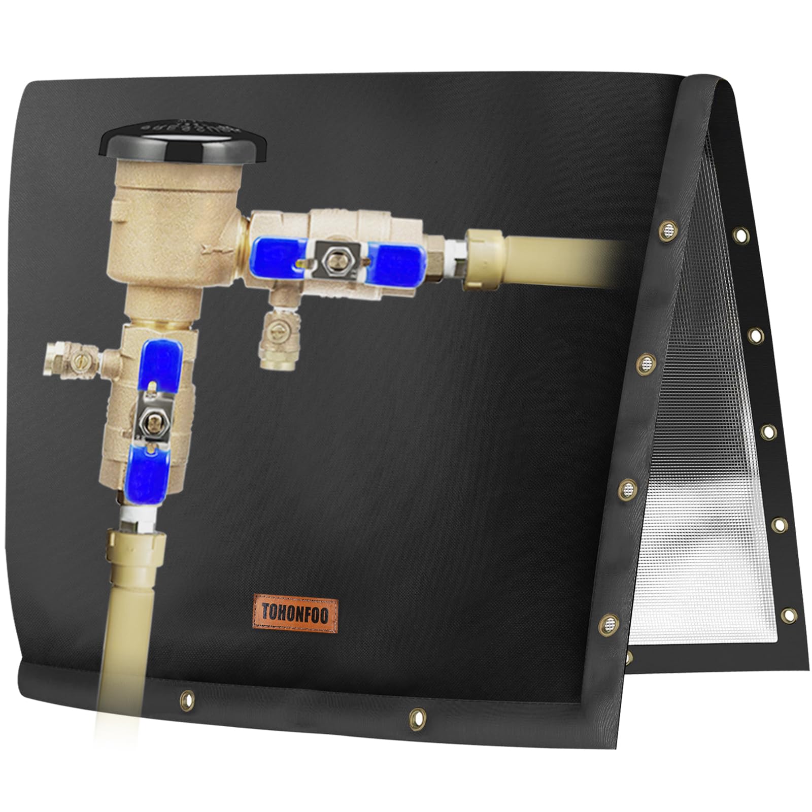 TOHONFOO 2-Way Opening Backflow Preventer Pipe Insulation Cover (5°F ...