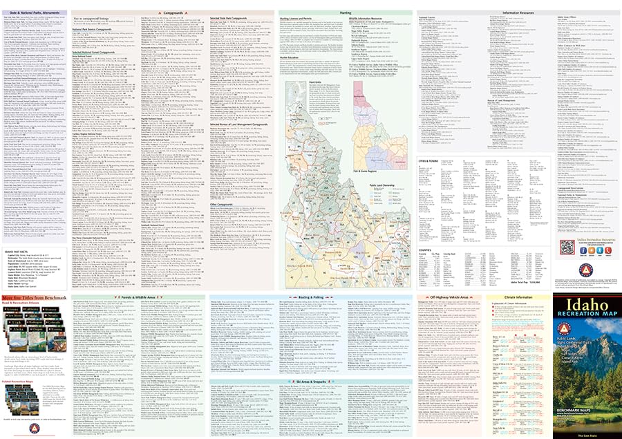 Snapklik.com : Idaho, The Gem State, Recreation Map, 2024 Edition