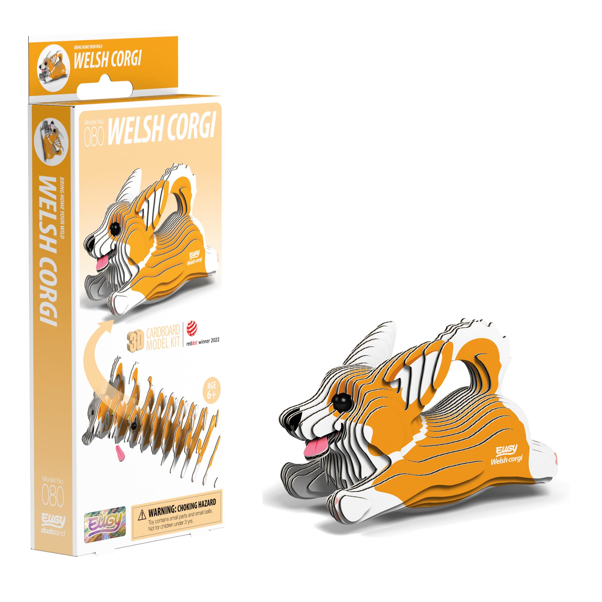 EUGY Welsh Corgi Model 3D Craft Kit : Amazon.co.uk: Toys & Games