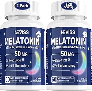 Amazon.com: Sugar-Free Melatonin 50 mg for Adults - Fast Dissolve & Chewable Sublingual - Extra ...