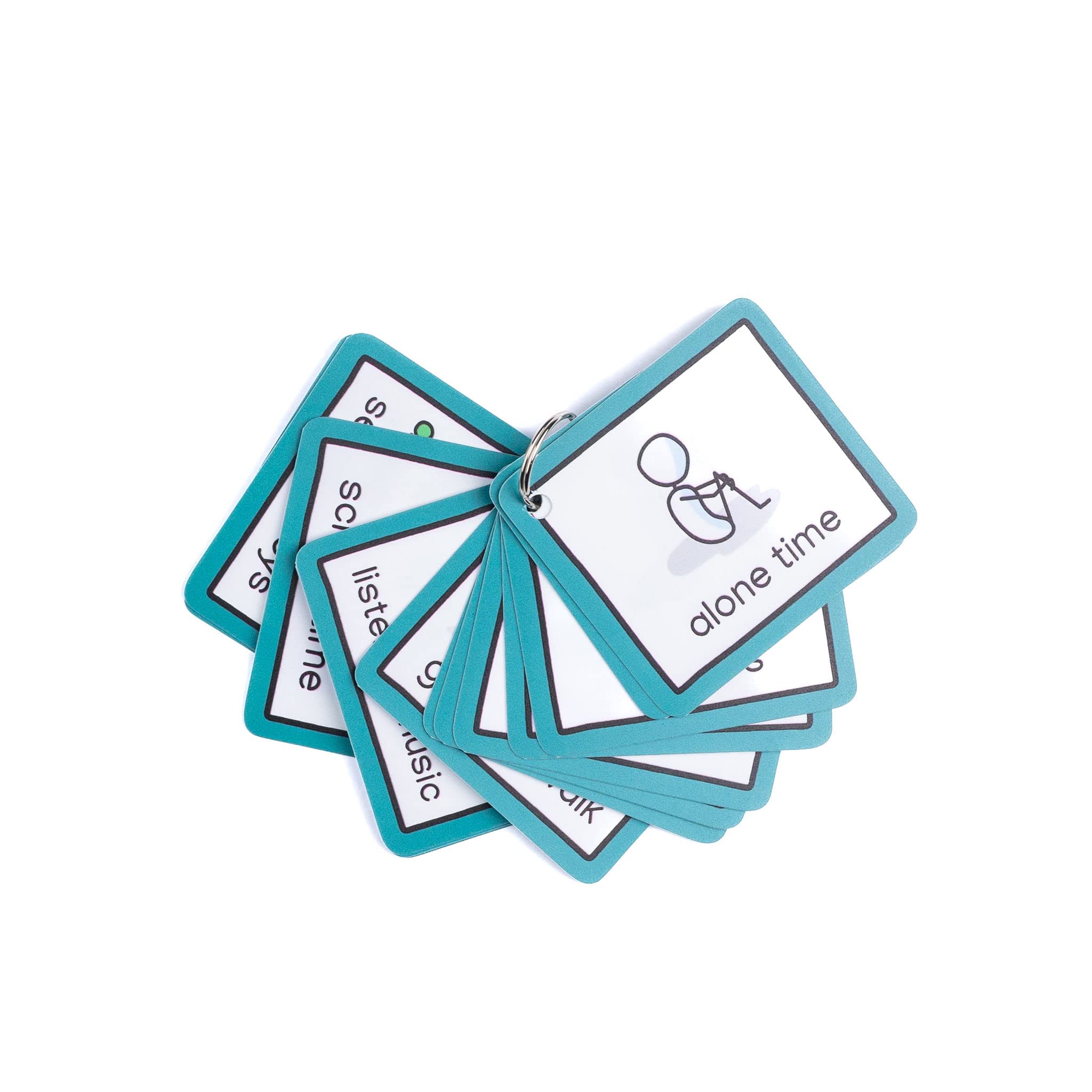 Calming Keyring with visual symbols or visual aids to reduce anger ...