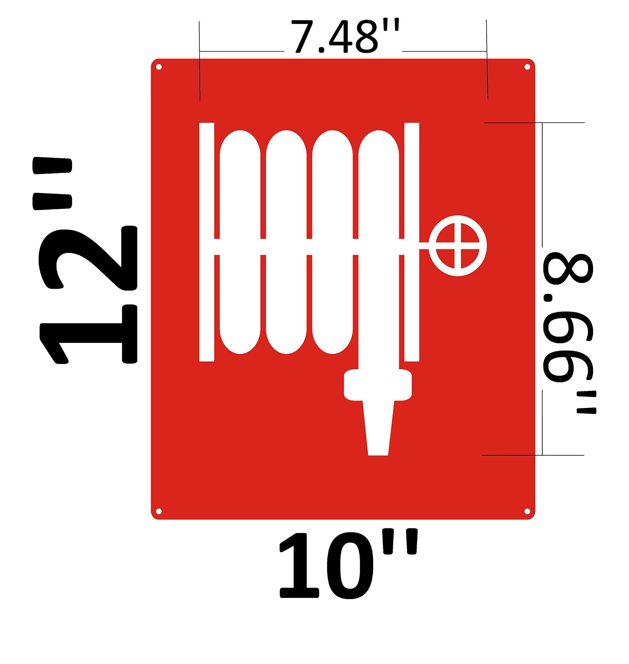 Fire Hose Symbol FR66 Fire Hose Right Safety Sign | Safety Signs