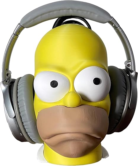 Amazon.com: Quibblix Homer Simpson Headphone Stand | Funny Gamer ...