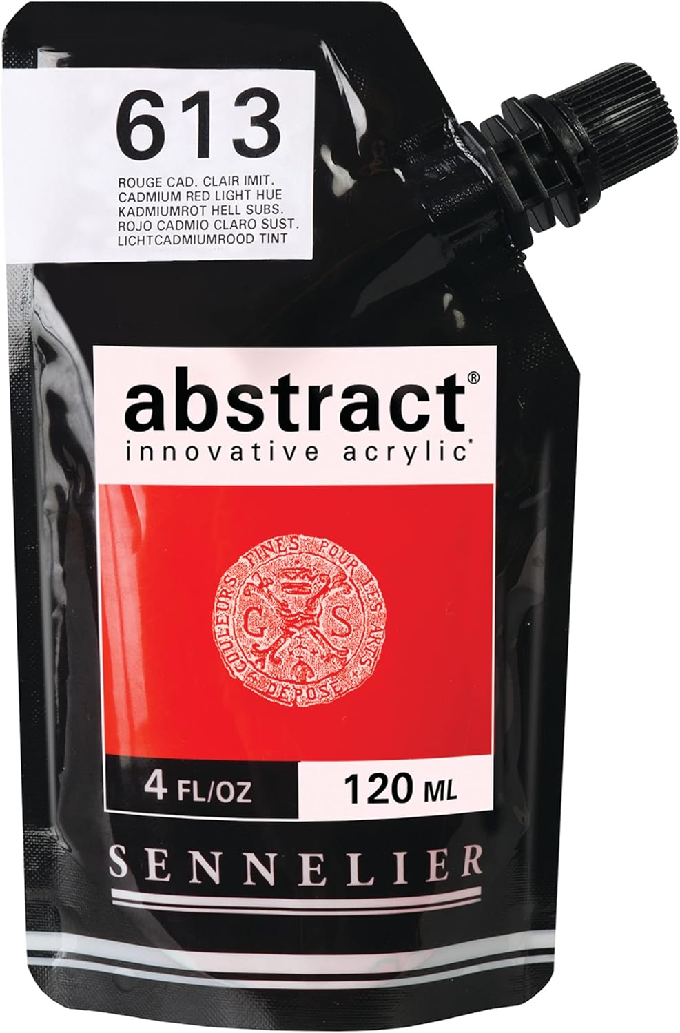 Amazon.com: SENNELIER Abstract Acrylic Paint Pouch, 120ml, Cadmium Red ...