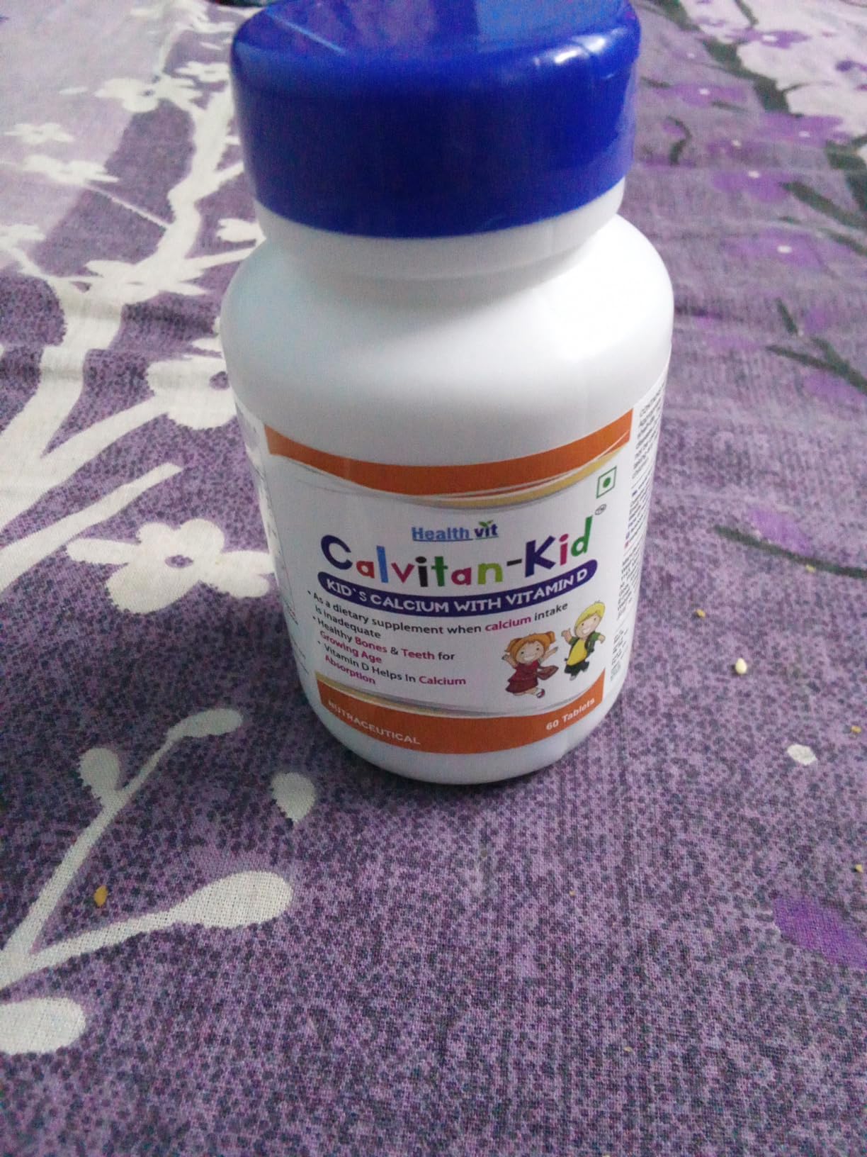 Healthvit Kid's Calcium with Vitamin D No Sugar Chewable Tablets ...