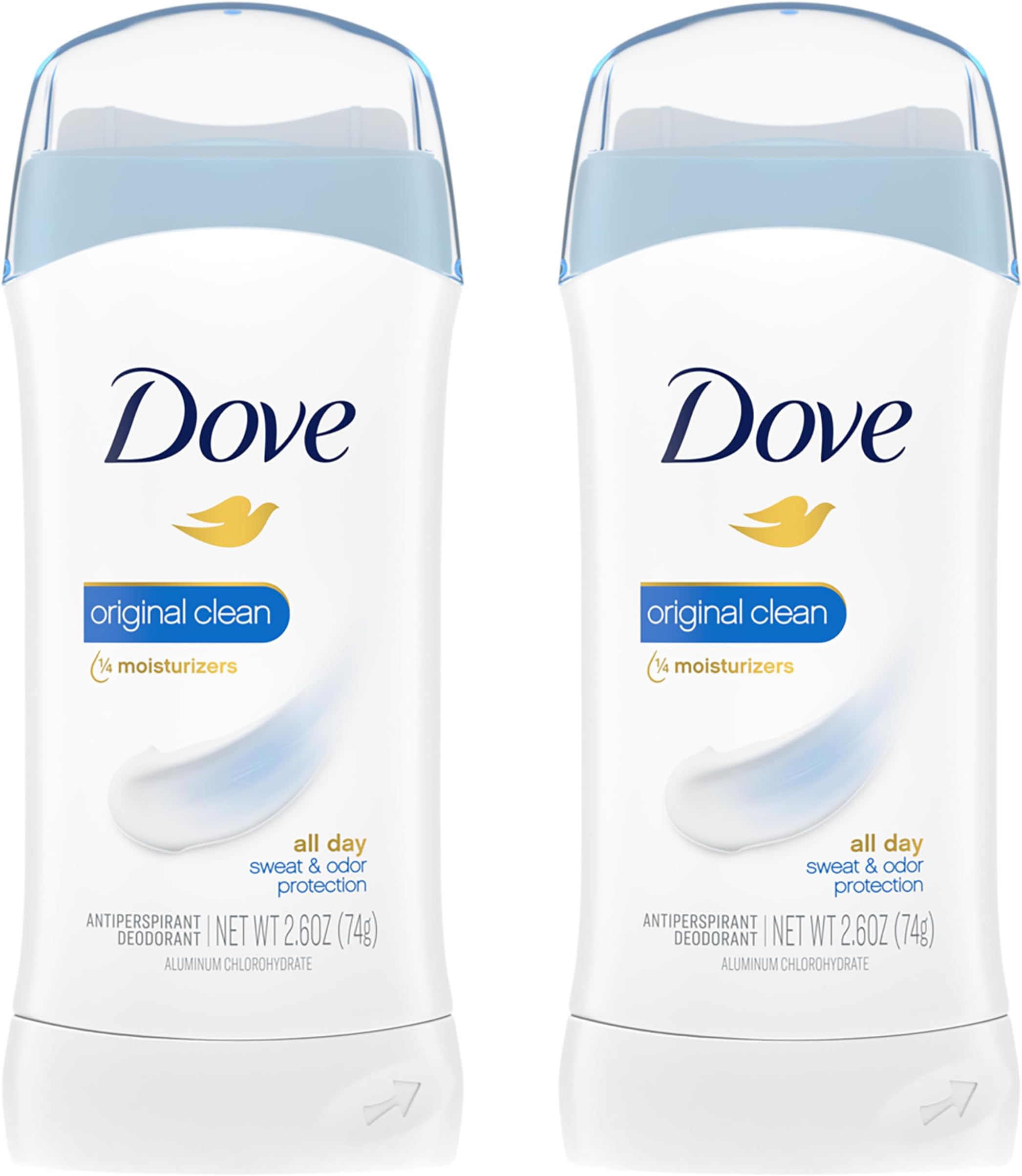 Amazon.com : Dove Original Clean Roll On Deodorant, Aluminum Free, All ...