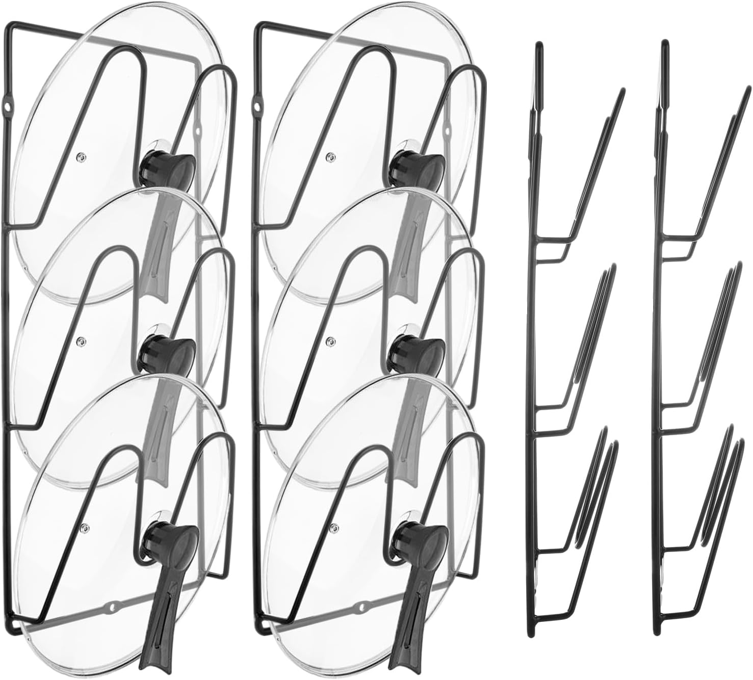 Amazon.com - UpChoNice 2 Pack Pot Lid Organizer Rack, 6-Tier Pot Lids ...