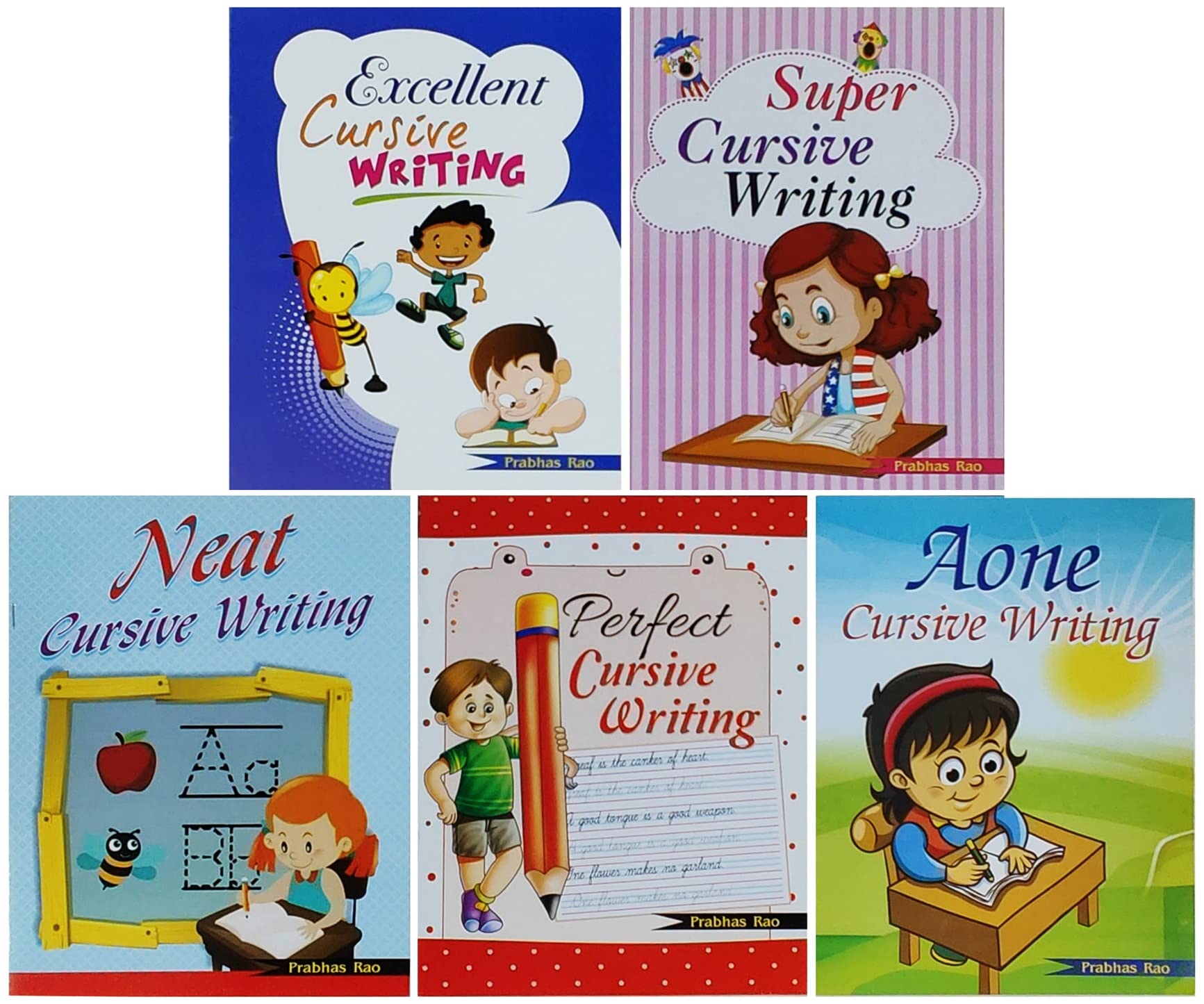 English Cursive Writing Books (Set of 5 Books) (Handwriting Practice ...