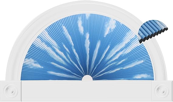 Amazon.com: CHOOSEU Arch Window Shade Blackout for Half Moon Window ...