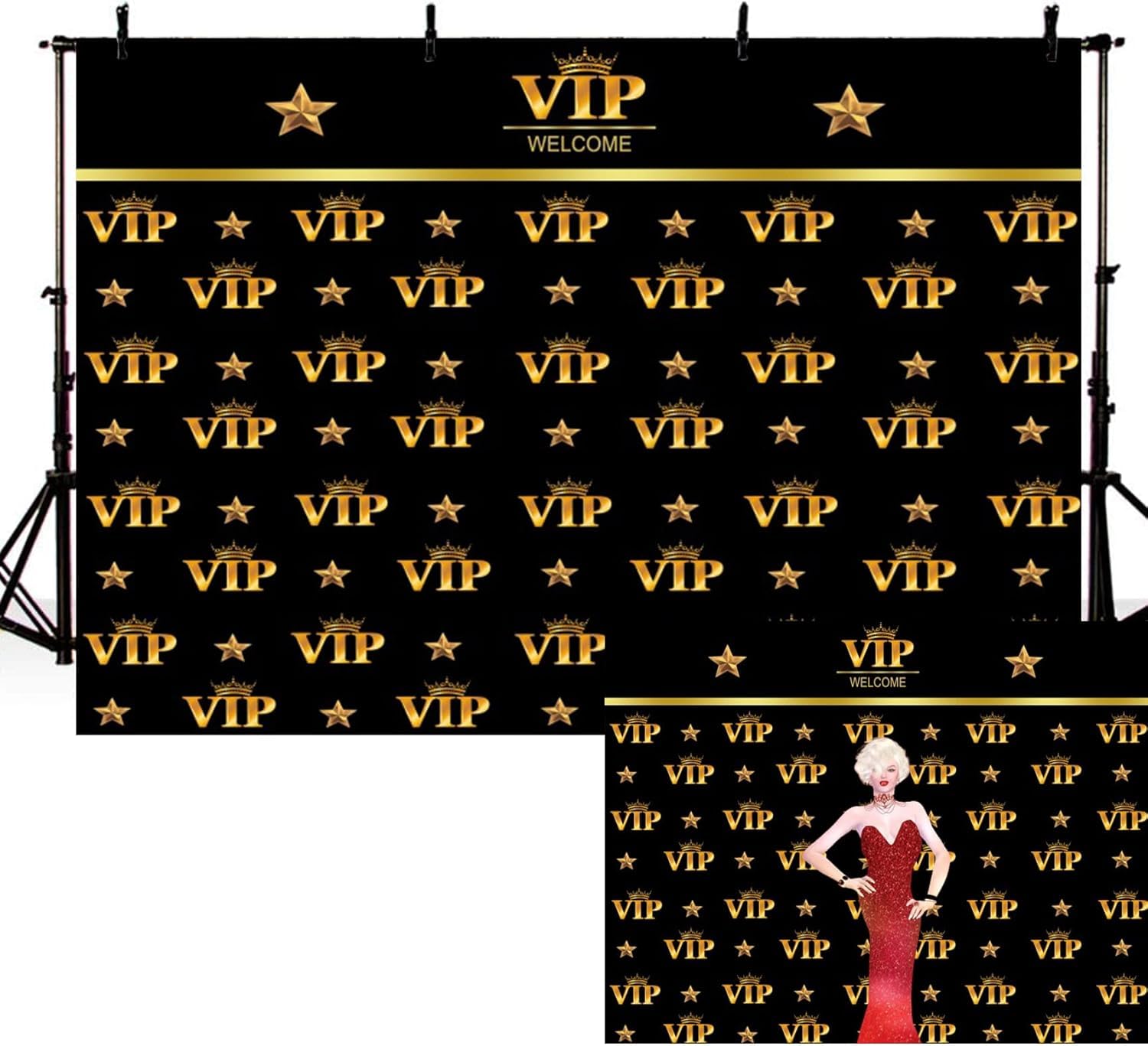 Amazon.com : 9x6FT VIP Photography Backdrop Red Carpet Event Backdrop ...