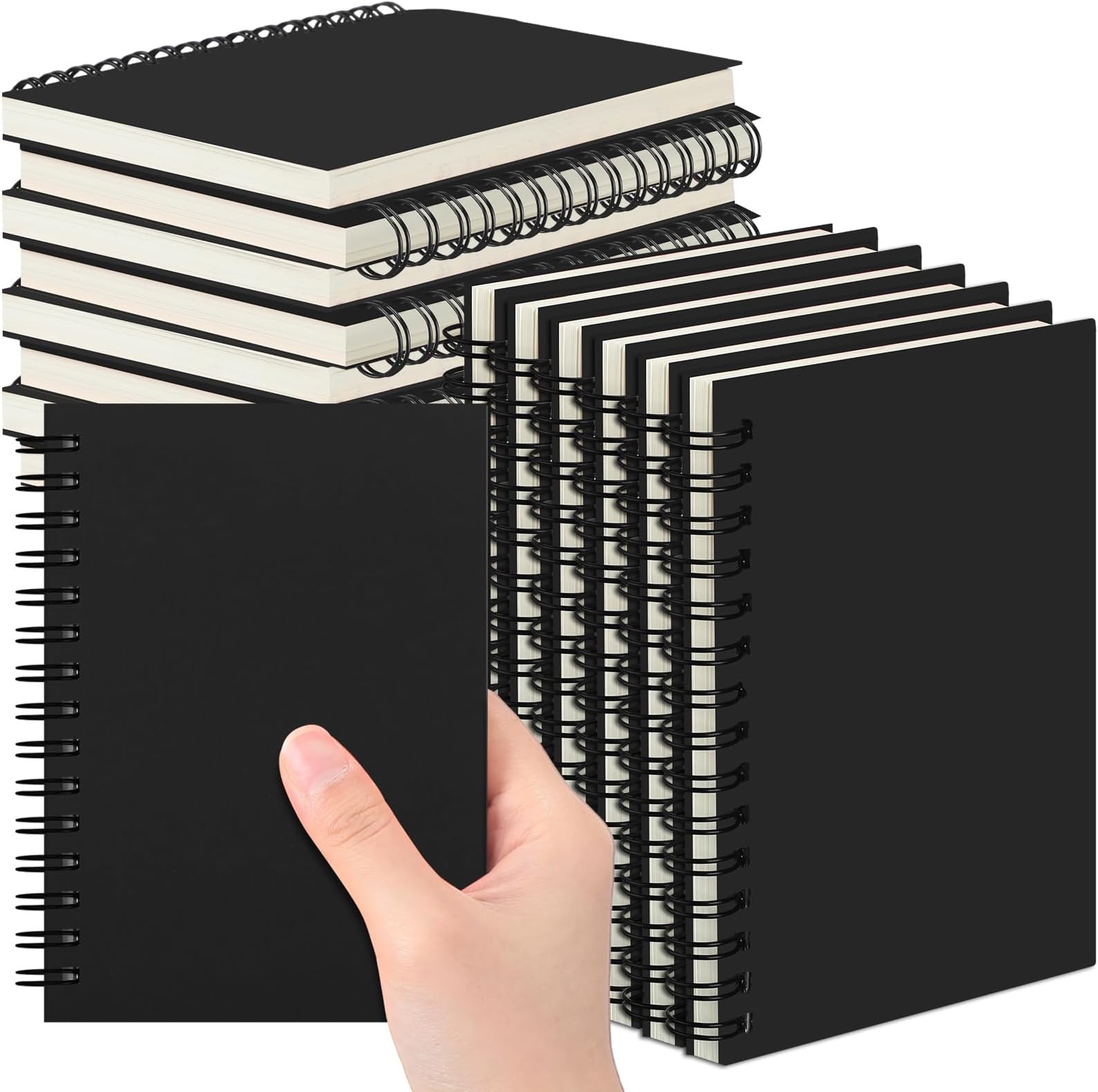 Amazon.com : Qilery 18 Pack Small Notebooks A6 Spiral Notepads Little ...