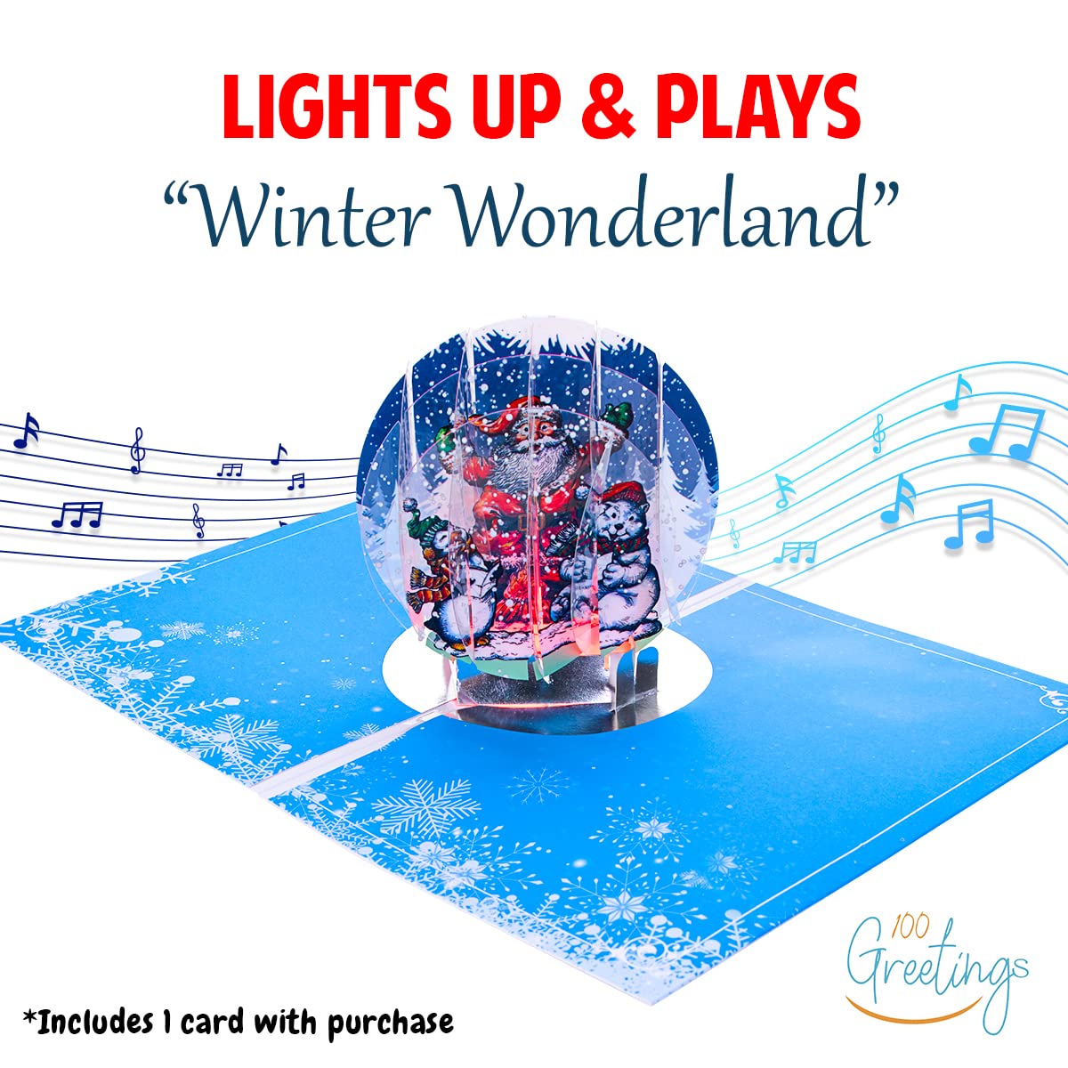 Snapklik.com : Snow Globe Musical Christmas Card - Plays Winter ...