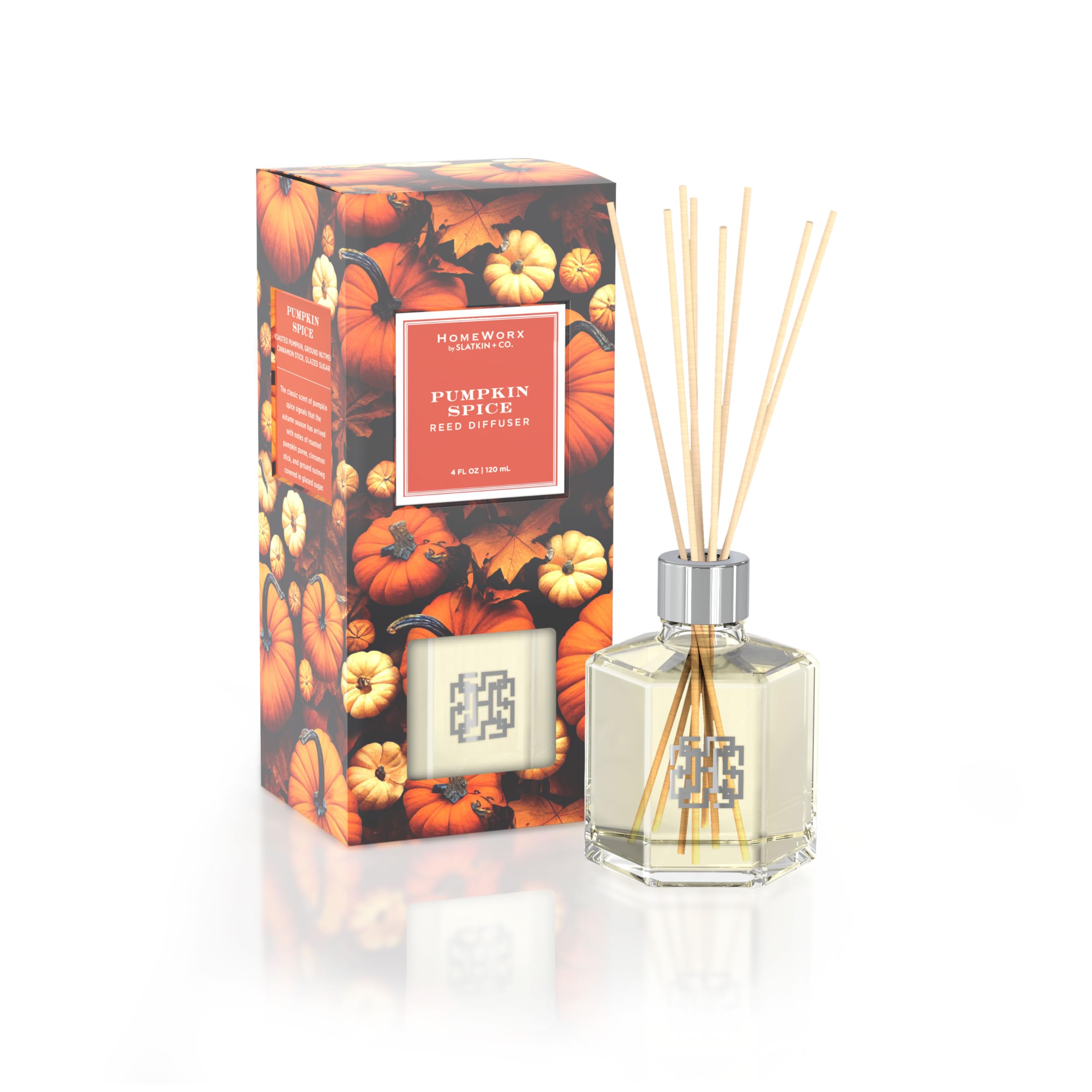 Snapklik.com : HomeWorx By SLATKIN + CO Pumpkin Spice Reed Stick Diffuser