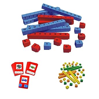 Amazon.com: New School Unifix Letter and CVC Cube Bundle : Office Products